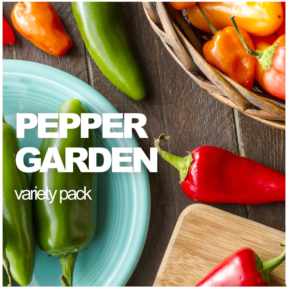 High-quality All-in-One Pepper Garden Variety Pack seeds from SeedsNow.com