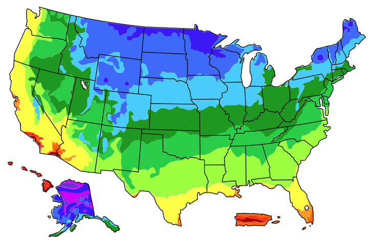 Interactive USDA Grow Zone Map Find Seeds Tool Plant Hardiness ...