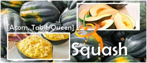 Squash (Winter) - Acorn Table Queen seeds – SeedsNow.com